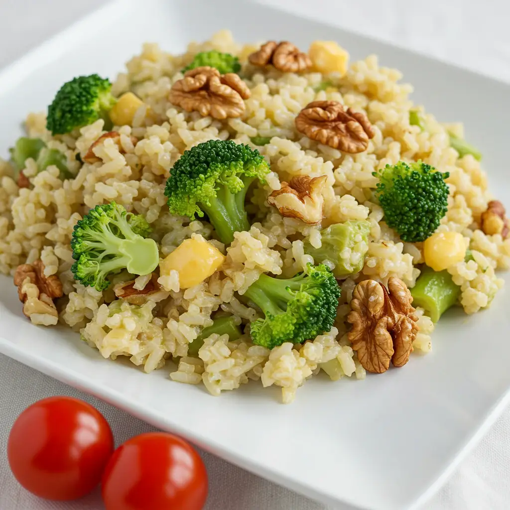 Receita de Arroz Integral com Brócolis, Nozes e Cheddar - Dicas e Dicas