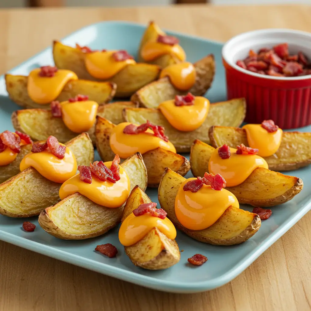 Receita de Batata Canoa com Cheddar Cremoso e Bacon Crocante - Dicas e ...