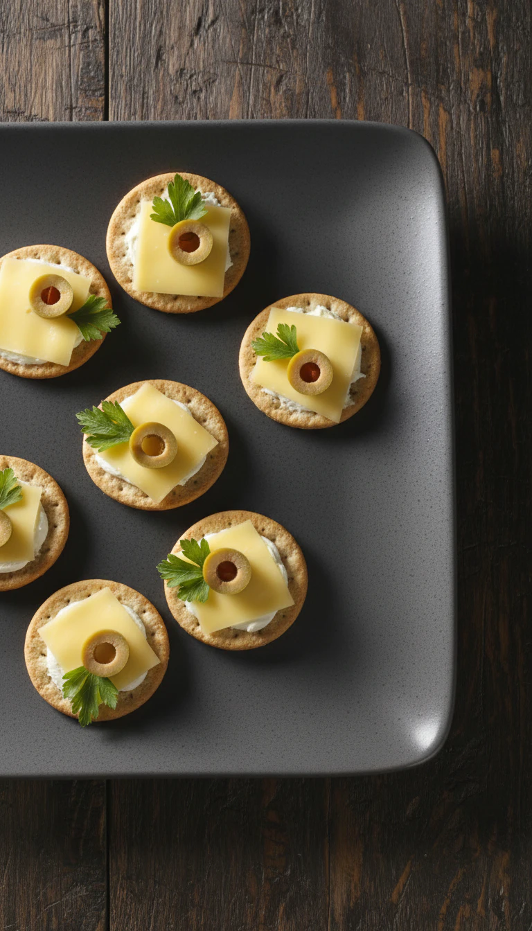 Receita de Canapés de Biscoito com Requeijão e Mussarela - Dicas e Dicas