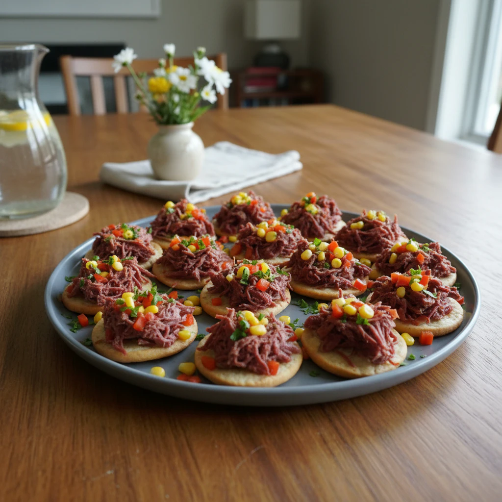 Receita de Canapés de Carne-Seca - Dicas e Dicas