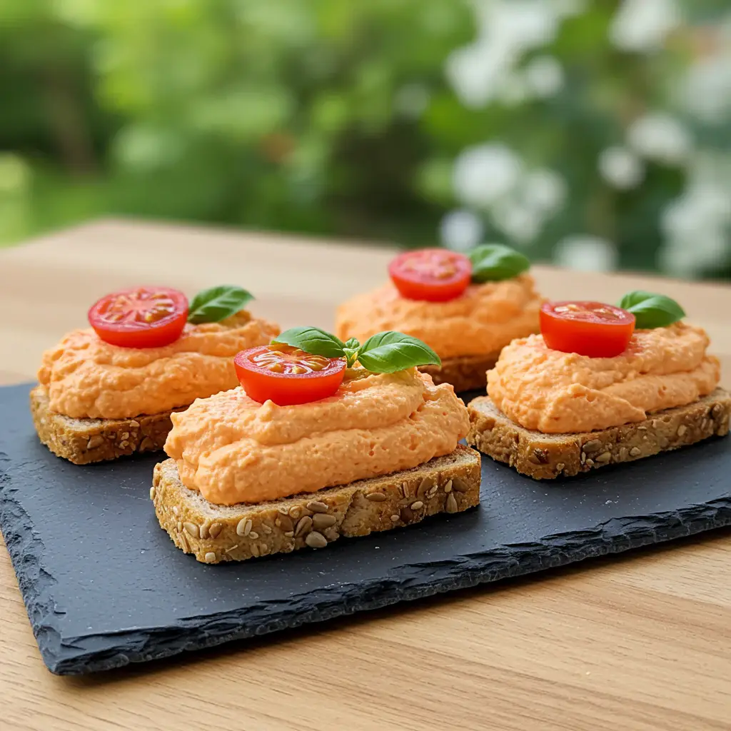 Receita de Canapés de Mousse de Salmão com Pimentão Vermelho - Dicas e ...