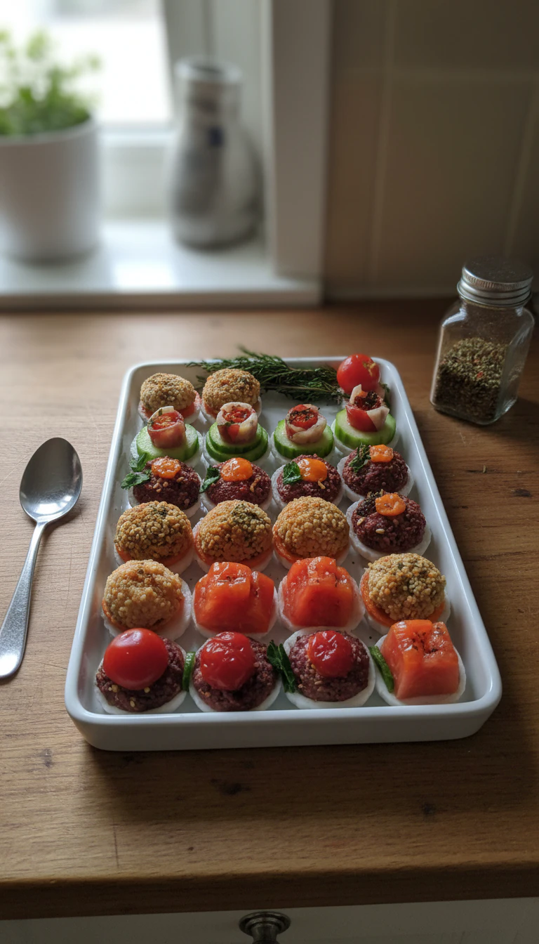 Receita de Canapés de Peito de Peru Defumado - Dicas e Dicas