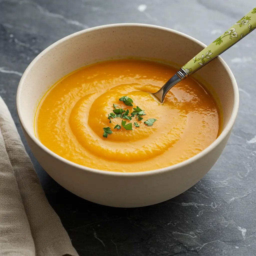 Receita de Cremosa Sopa de Jerimum com Batata e Cenoura - Dicas e Dicas