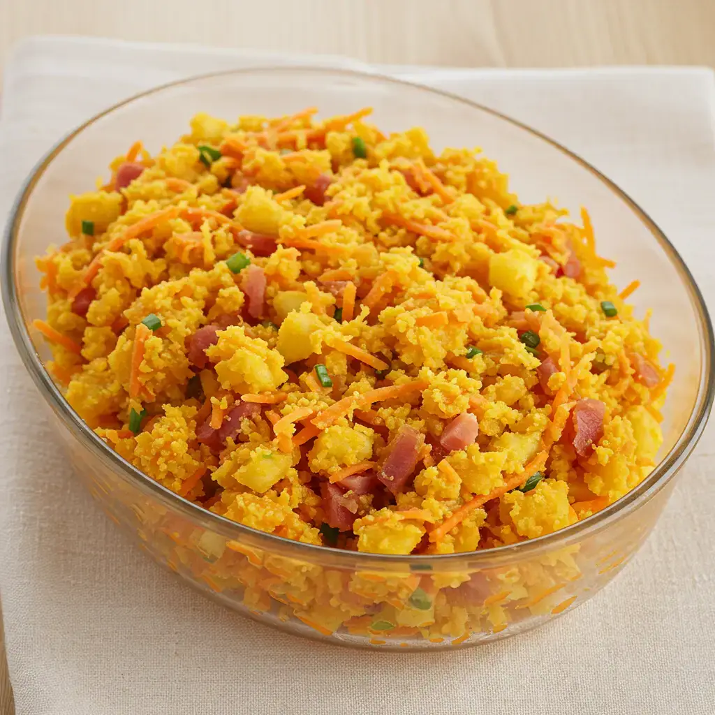 Receita de Farofa Nutritiva com Frango Defumado - Dicas e Dicas