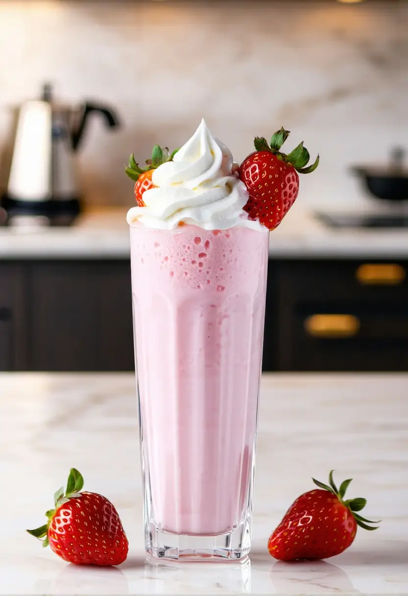 Receita de Milkshake de Morango com Sorvete - Dicas e Dicas