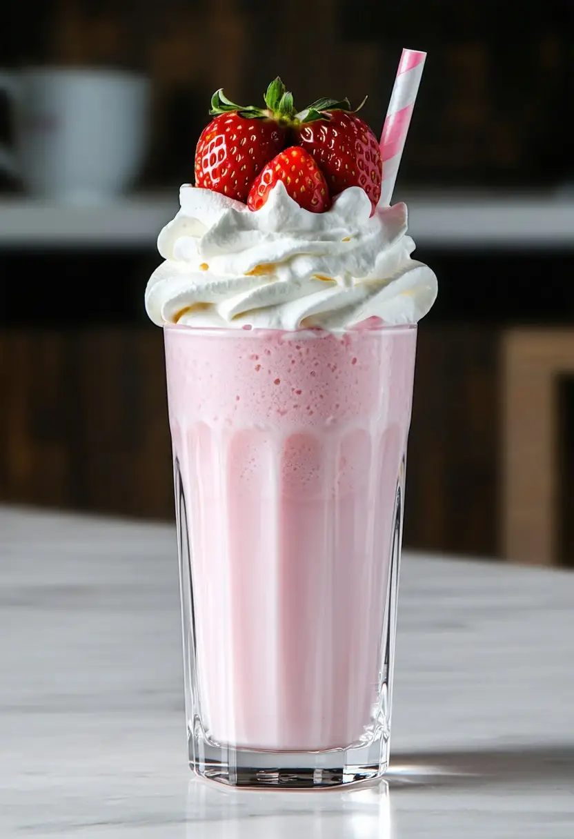 Receita de Milkshake de Morango Congelado - Dicas e Dicas