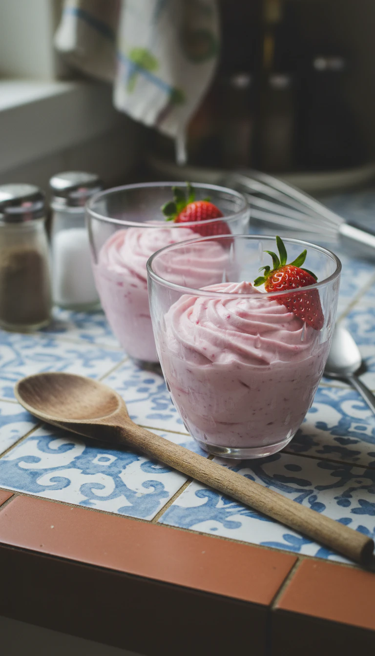 Receita de Mousse Cremoso de Morango com Chocolate - Dicas e Dicas