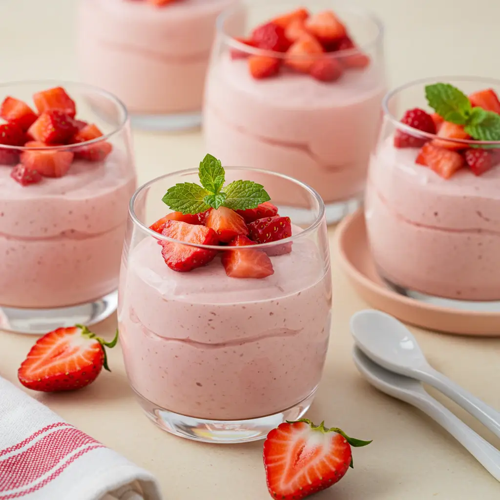 Receita de Mousse de Morango Cremoso - Dicas e Dicas