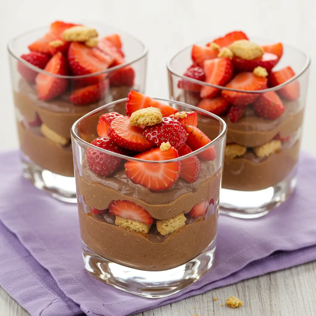 Receita de Mousse de Nutella com Geleia de Morango e Ferrero Rocher ...