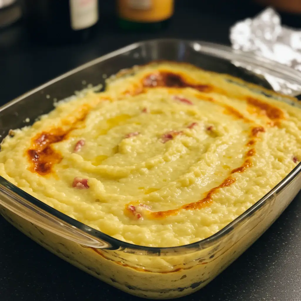 Receita de Purê de Batata cremoso com Bacon e Frango - Dicas e Dicas