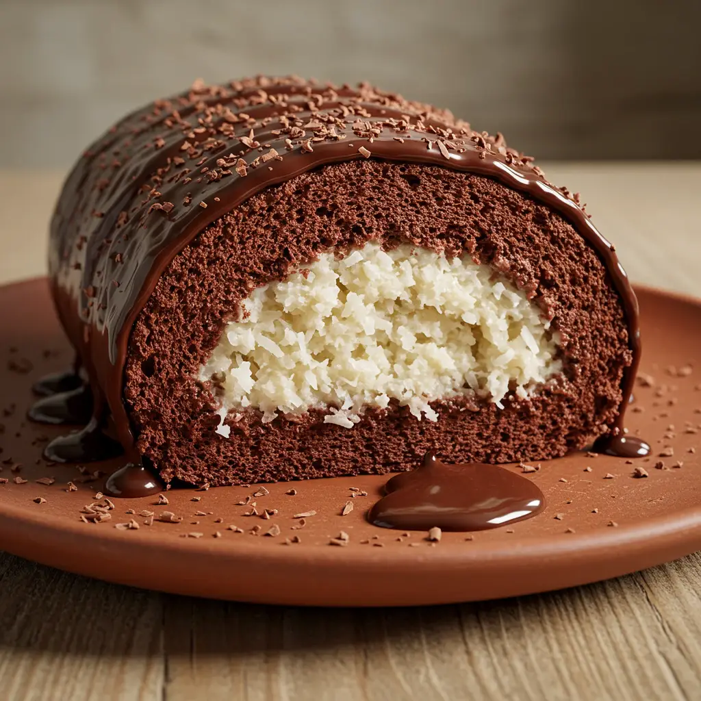 Receita de Rocambole de Chocolate com Recheio de Coco - Dicas e Dicas