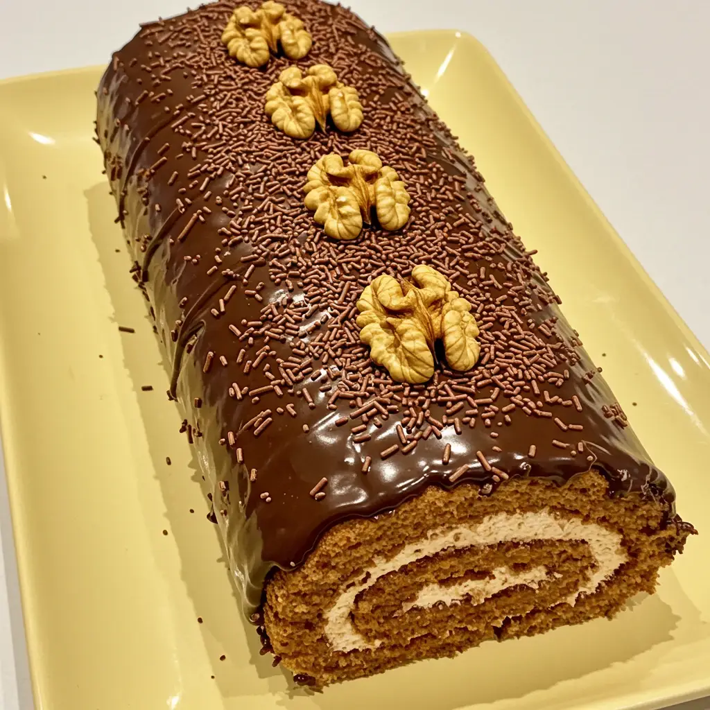 Receita de Rocambole de Doce de Leite com Cobertura de Brigadeiro ...