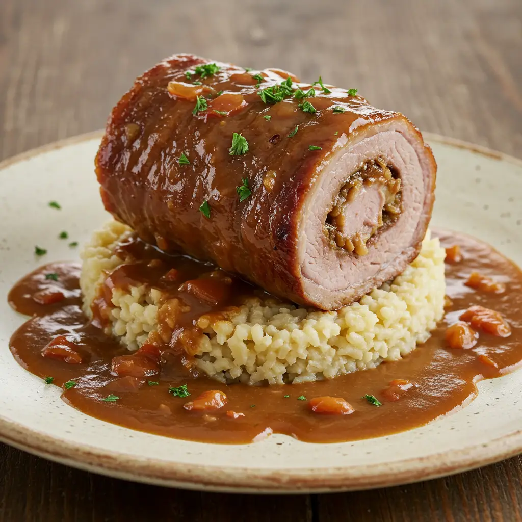 Receita de Rolê de Coxão Mole com Cenoura e Azeitona - Dicas e Dicas