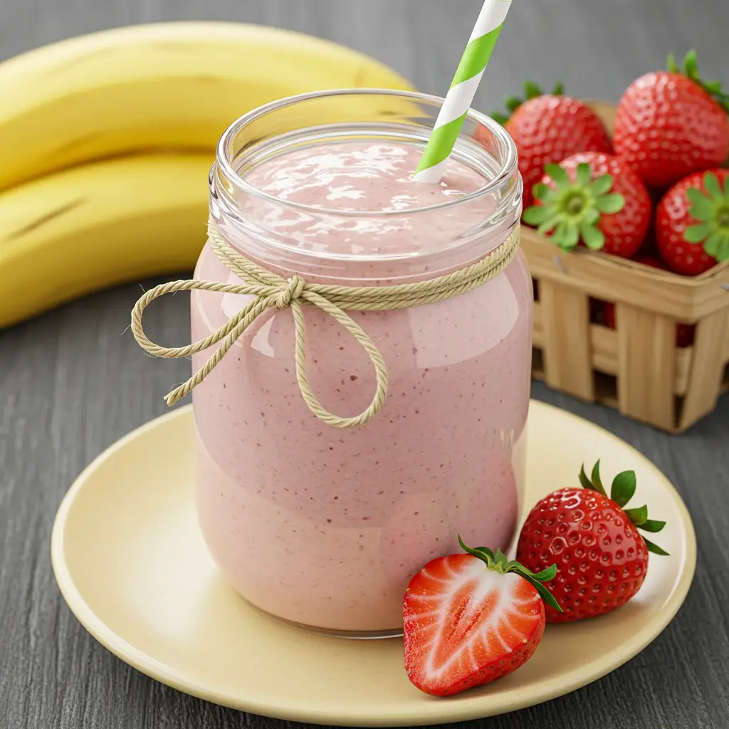 Receita de Smoothie Cremoso de Morango e Banana - Dicas e Dicas