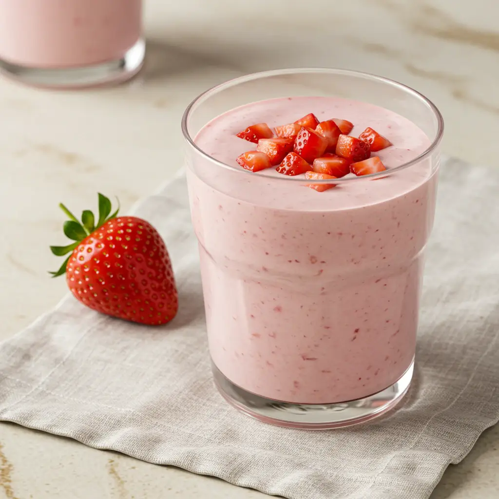Receita de Smoothie Cremoso de Morango Light - Dicas e Dicas