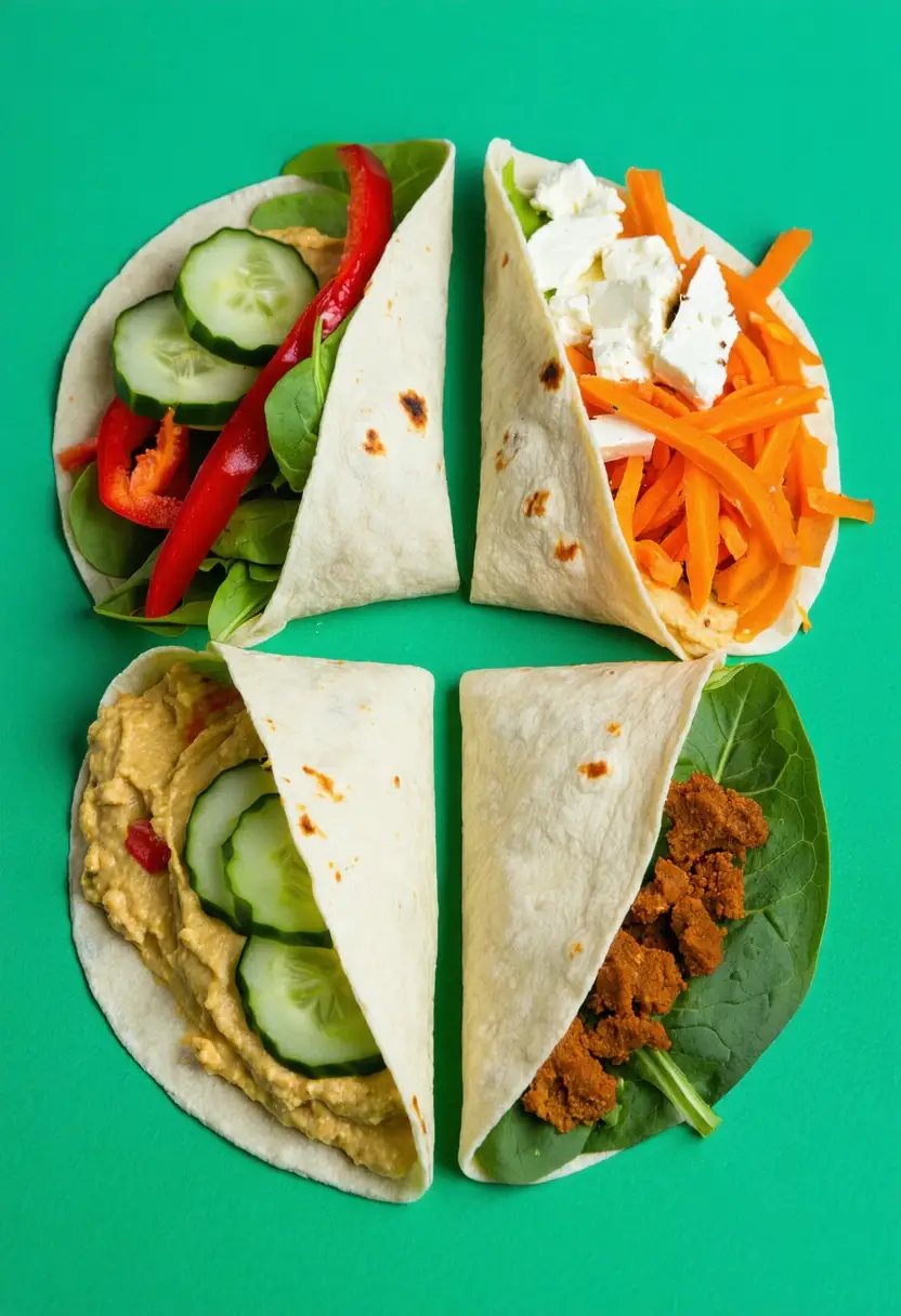 Receita de Wrap de Hummus de Legumes - Dicas e Dicas
